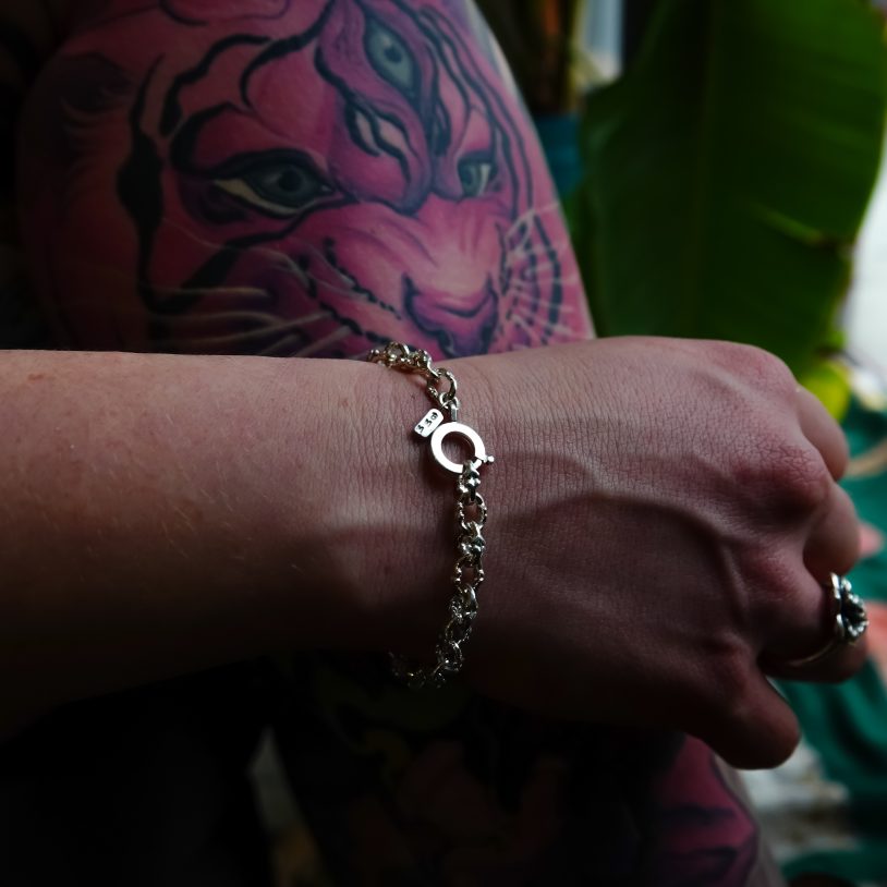 Chain of Bones Bracelet - Heavy Weight Bracelet - Bloody Mary Metal